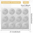 1Set 34 Sheets Happy Birthday Silver Foil Embossed PET Picture Sticker ...