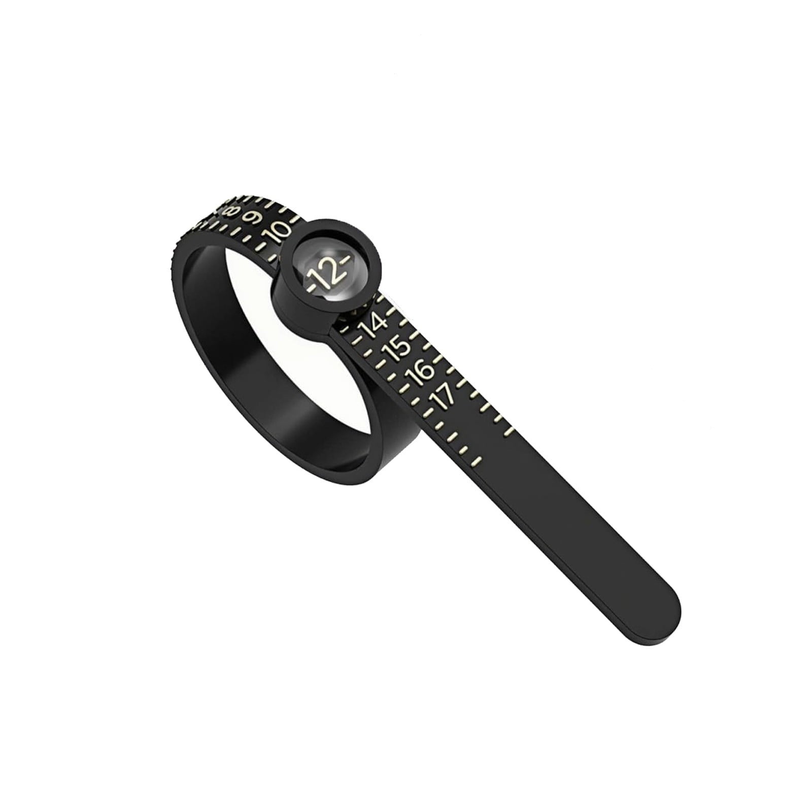 Juego de medidores de anillos Regla reutilizable para medir el tamaño ...