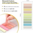 2000Pcs Adhesive Tabs for Annotating Books, Morandi Book Tabs for ...
