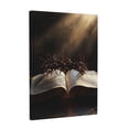 CozyNet A Shining Crown Of Thorns Lying On An Open Bible Surrounded By ...