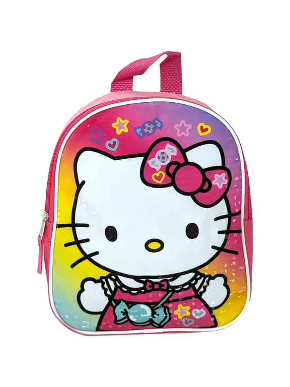 Hello Kitty Mini Collectable Sanrio Pastel Rainbow Backpack with 6 ...