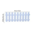 RoamHome Mini Garden Fence, Small White PVC Fence for Flower Beds ...