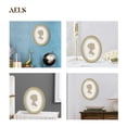 AELS 5x7 Inch Vintage Picture Frame, Antique Oval Photo Frame with ...