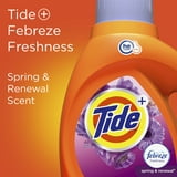 Tide Plus Febreze Spring & Renewal HE Liquid Laundry Detergent, 92 Fl ...