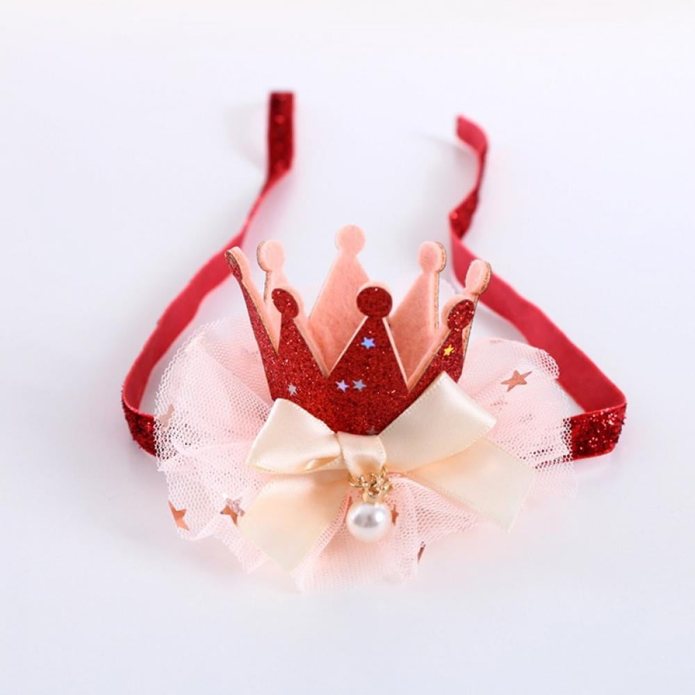 Pet Crown Hat Dog Birthday Hat - Reusable Birthday Party Crown for Pet ...