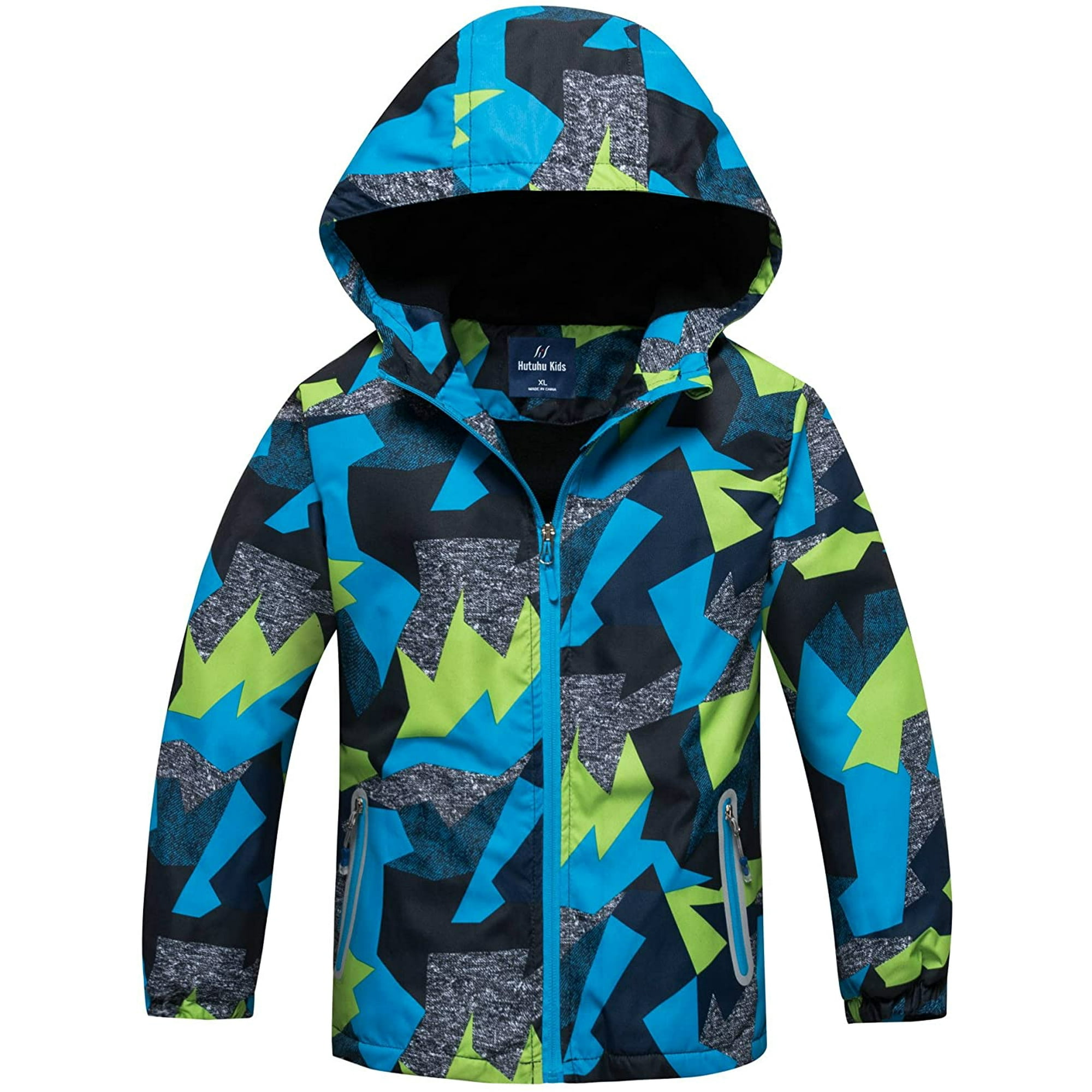 Click here for Yeashow Boys Rain Jacket With Hood Kids Windbreake... prices