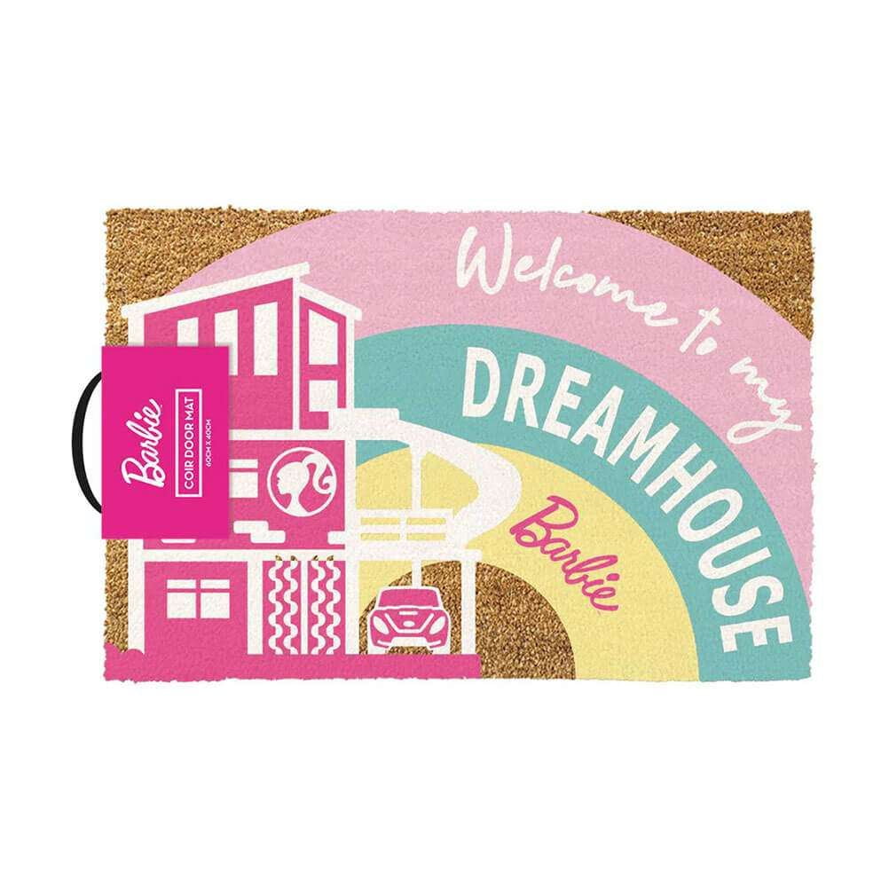Barbie Welcome To My Dreamhouse Coir Entrance Doormat - Chic Home ...