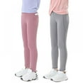 URMAGIC 2 Pack Girls' Athletic Dance Leggings Kids Yoga Pants ...
