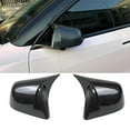 Rear View Mirror Cover Trims ABS+Carbon Fiber Style For Model Y 2019 ...