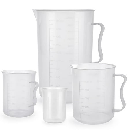 GRESPRI Durable Double Graduated Measuring Cup, 3 Packs Clear Labs ...