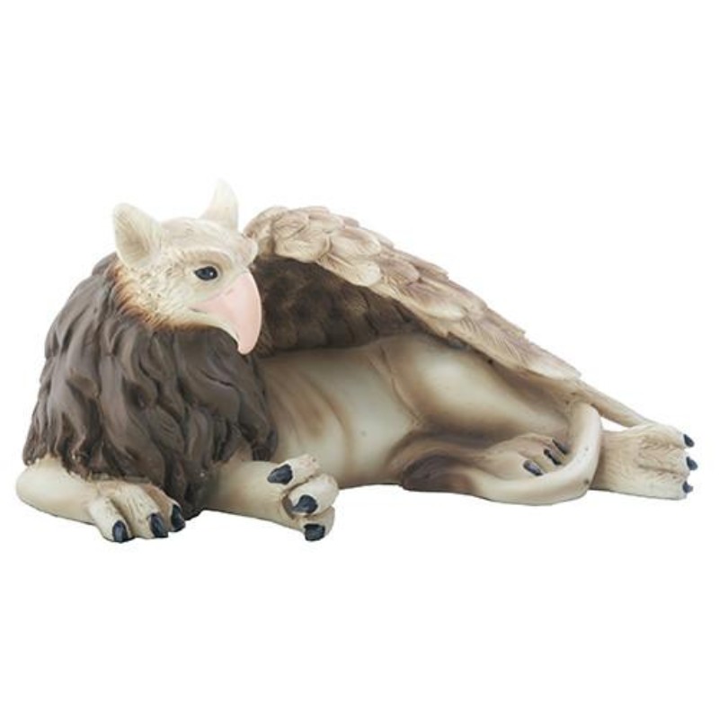 2.25 Inch Brown Griffin Laying Down Resting, Collectible Figurine ...