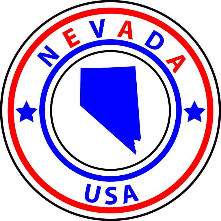 5in x 5in State Circle Nevada Sticker Vinyl Bumper Sticker Tumbler ...