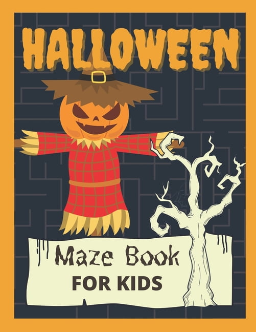 Halloween Books for Kids: Halloween Maze Book For Kids : Puzzle ...
