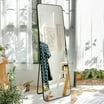 Mozing Bedroom Large Wall Size Long 62"x19" Black Full Length Mirror ...