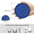 HFHOME Coasters for Drinks 6 Pack Silicone Coasters Set with Holder ...