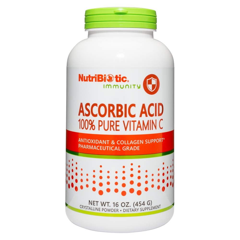 NutriBiotic Ascorbic Acid Vitamin C Powder, 16 Oz | Pharmaceutical ...