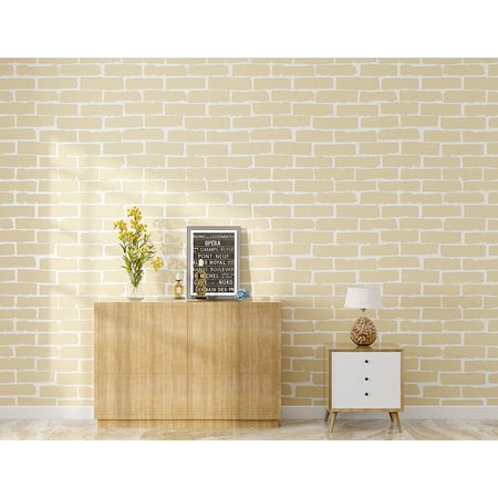 Gold Brick Peel and Stick Wallpaper | Walmart Canada