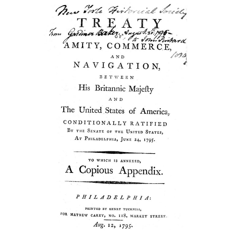 Jays Treaty Map