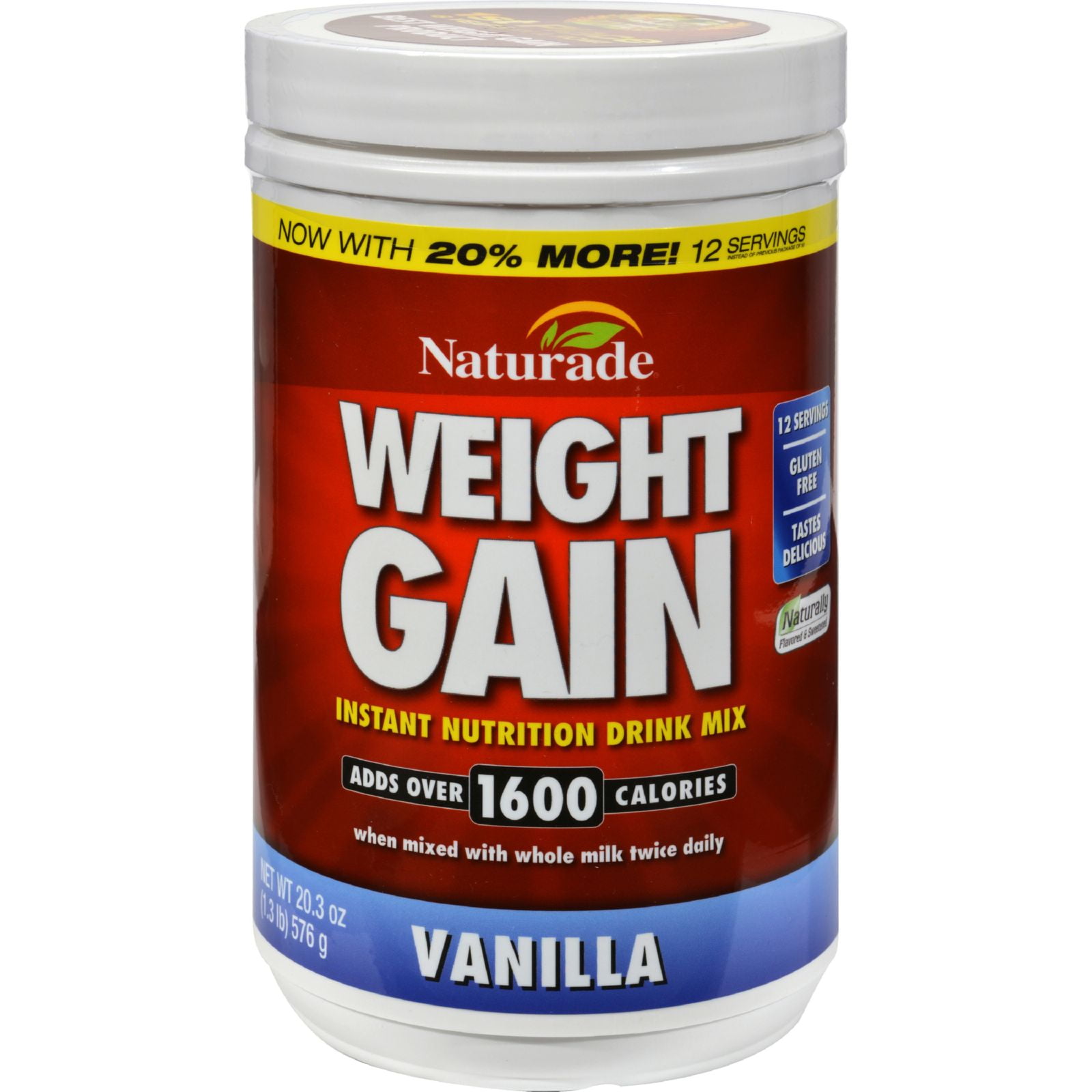 Naturade Weight Gain Vanilla - 20.3 Oz - Walmart.com