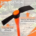 Pickaxe for Digging, Heavy Duty Pick Axe with Fiberglass Handle, 36 ...