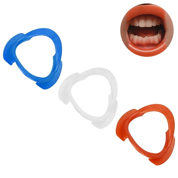 Retractor de Labios, 3 piezas se Pueden Limpiar A Alta Temperatura Azul ...