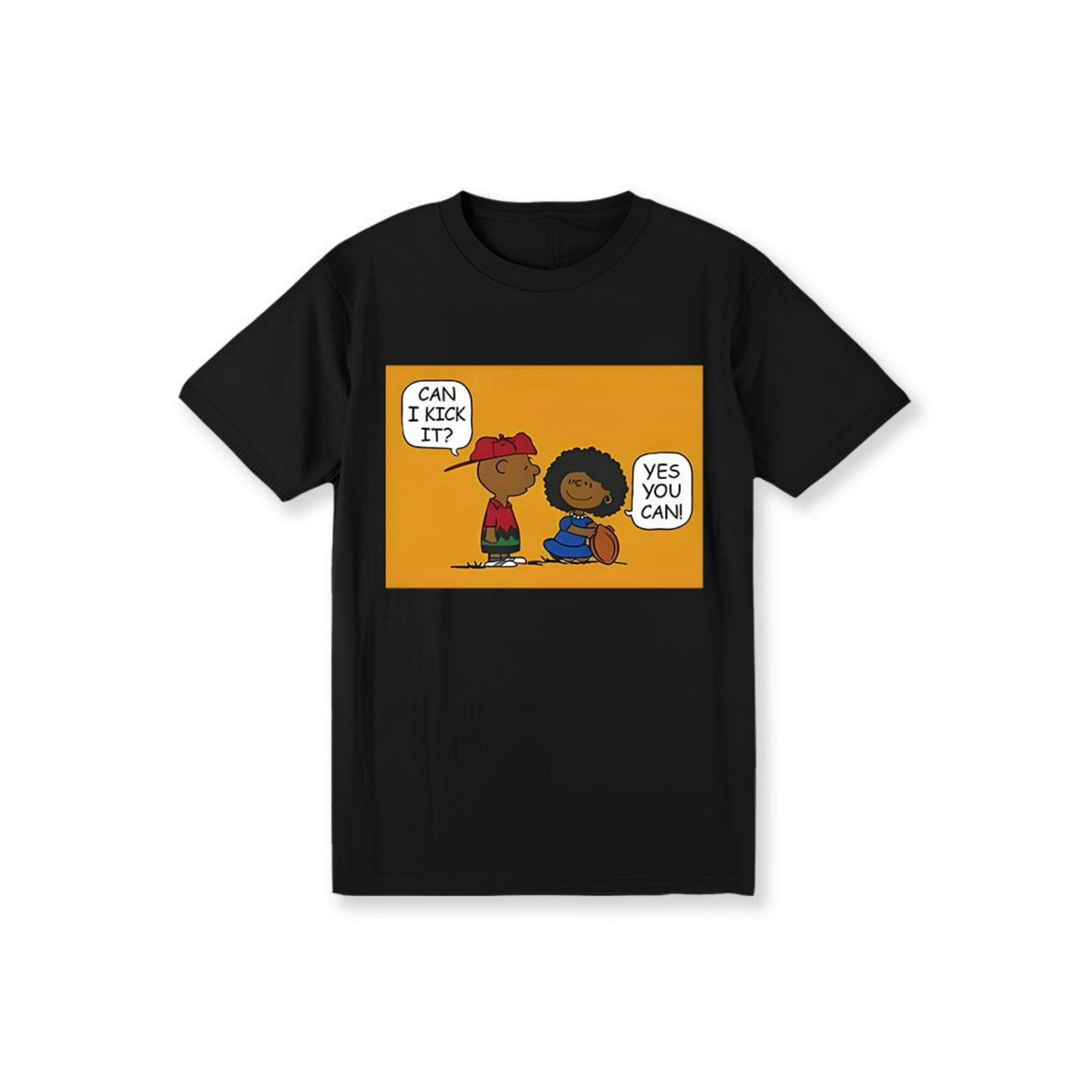 Click here for Generic Can I Kick It Cartoon T-Shirt Motivational... prices