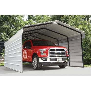 Arrow Steel Carport with 2 Side Wall Kits, 10x15x09 - Walmart.com