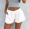 Angala Womens Pants Low Elastic Waist Short Pants Loose Solid Fashion ...