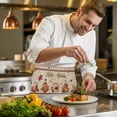 Cafe Art Kitchen Restaurant Half Waist Apron, Hallo Autumn Thanksgiving ...