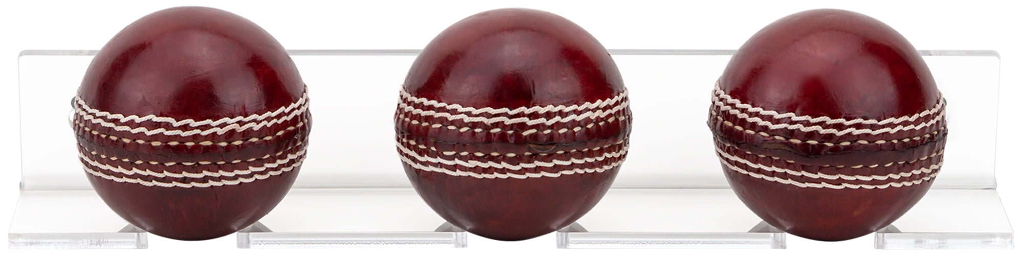 Clear Acrylic Cricket Balls Wall Mounted Floating Shelf for 3 Cricket ...