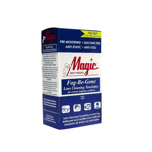 Magic Safety Lens Cleaning Towelettes Anti Fog Anti Static Wipes Pack Of 100