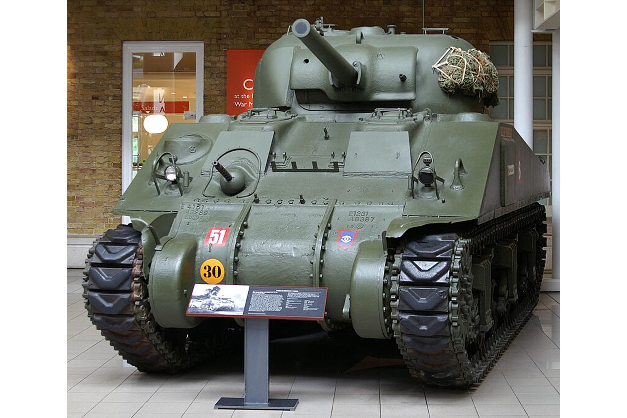 24x36 gallery poster, This M4A4 Tank has extra armor plates in front of ...