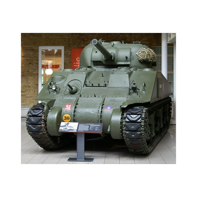 24x36 gallery poster, This M4A4 Tank has extra armor plates in front of ...