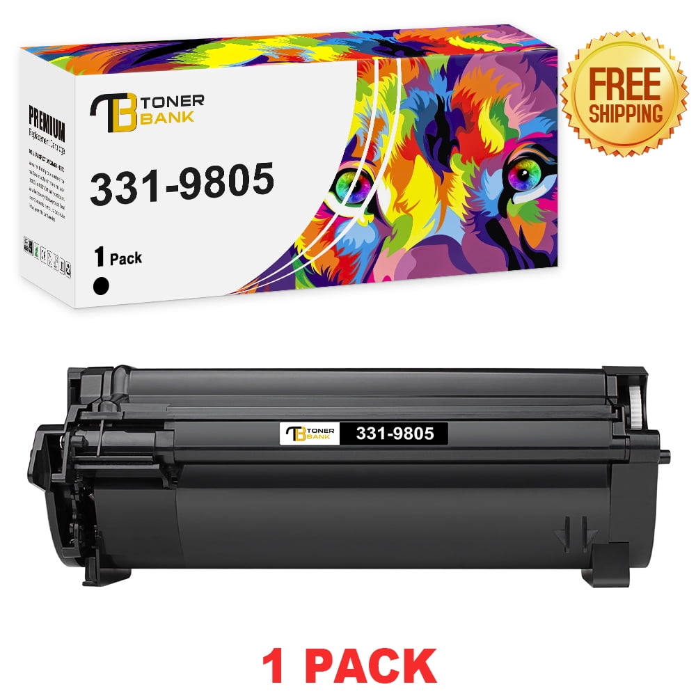 Toner Bank 1-Pack Compatible Toner for Dell 331-9805 Laser Printer ...