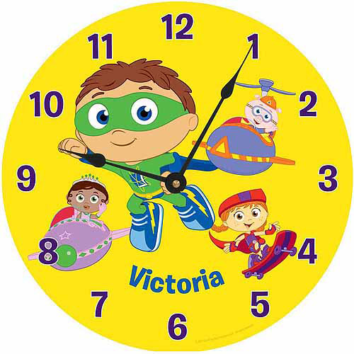 Personalized Super Why! Reading Time Wall Clock - Walmart.com