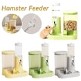 2 in 1 Hamster Water Bottle With Food Bowl No Drip Automatic Pet Feeder ...