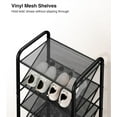 8-Tier Narrow Double-Sided Shoe Rack with Lockable Wheels, Holds Up to ...