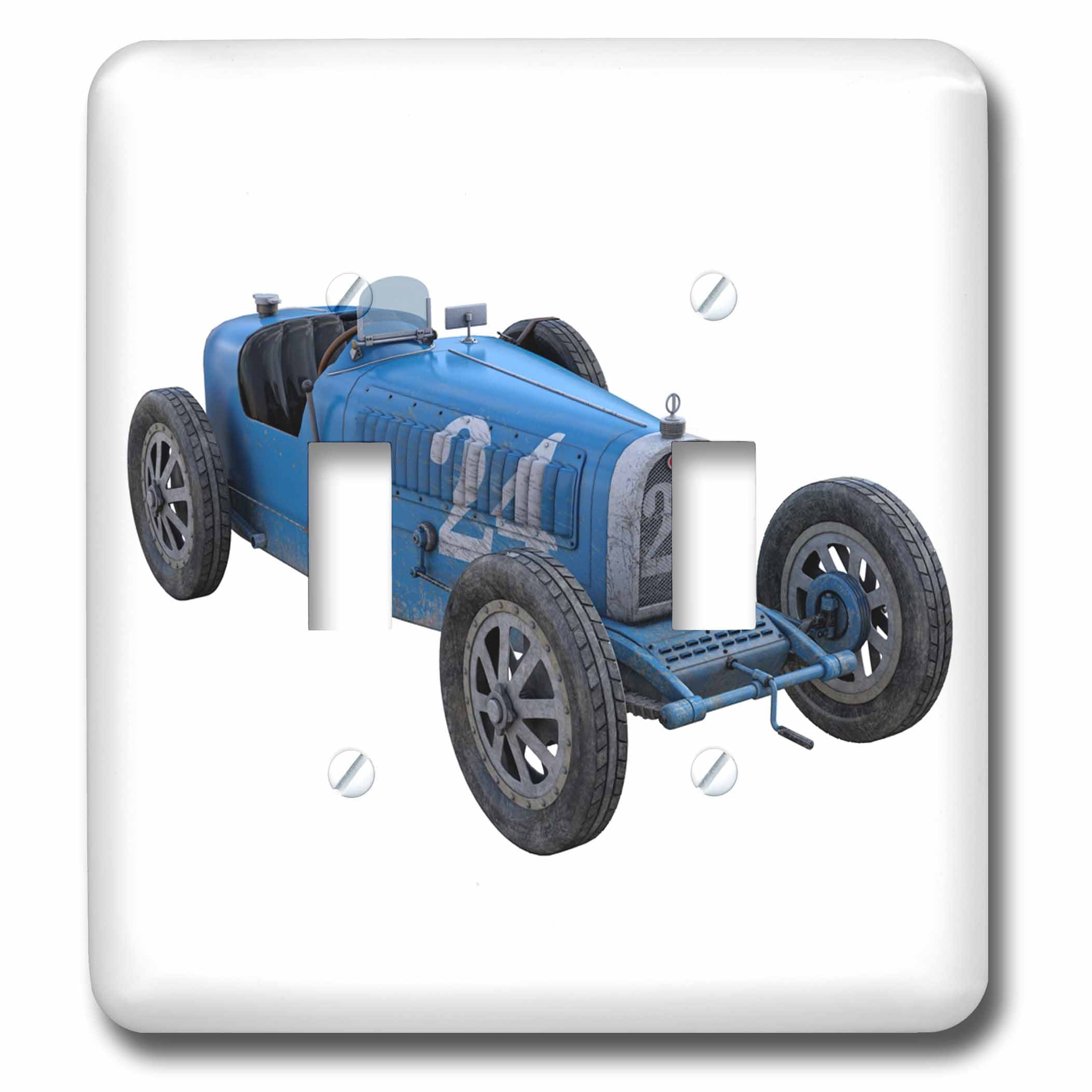 Classic Light Blue Race Car double toggle switch lsp-218904-2 - Walmart.com