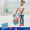 Baby Alive: Doll Umbrella Stroller - Green, Pink, Hearts - Accessory ...