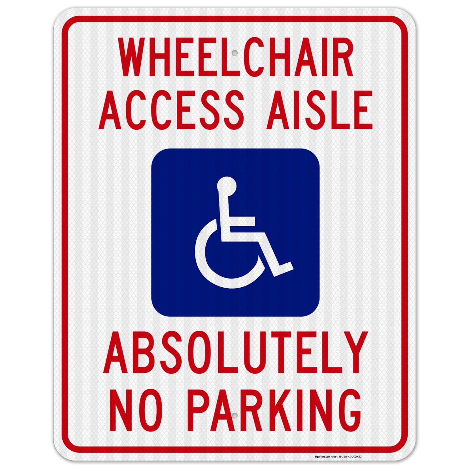 South Dakota Handicap Parking Sign, Wheelchair Access Absolutely No ...