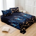 4pcs Sparkling Butterfly Bedding Set - Soft & Comfortable Fitted Sheet ...