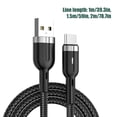 Braided USB To Type C Charging Cable With Builts In Light And ...