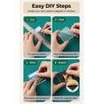 2"x2" Clear Acrylic DIY Fridge Magnets Set with Adhesive Backing ...