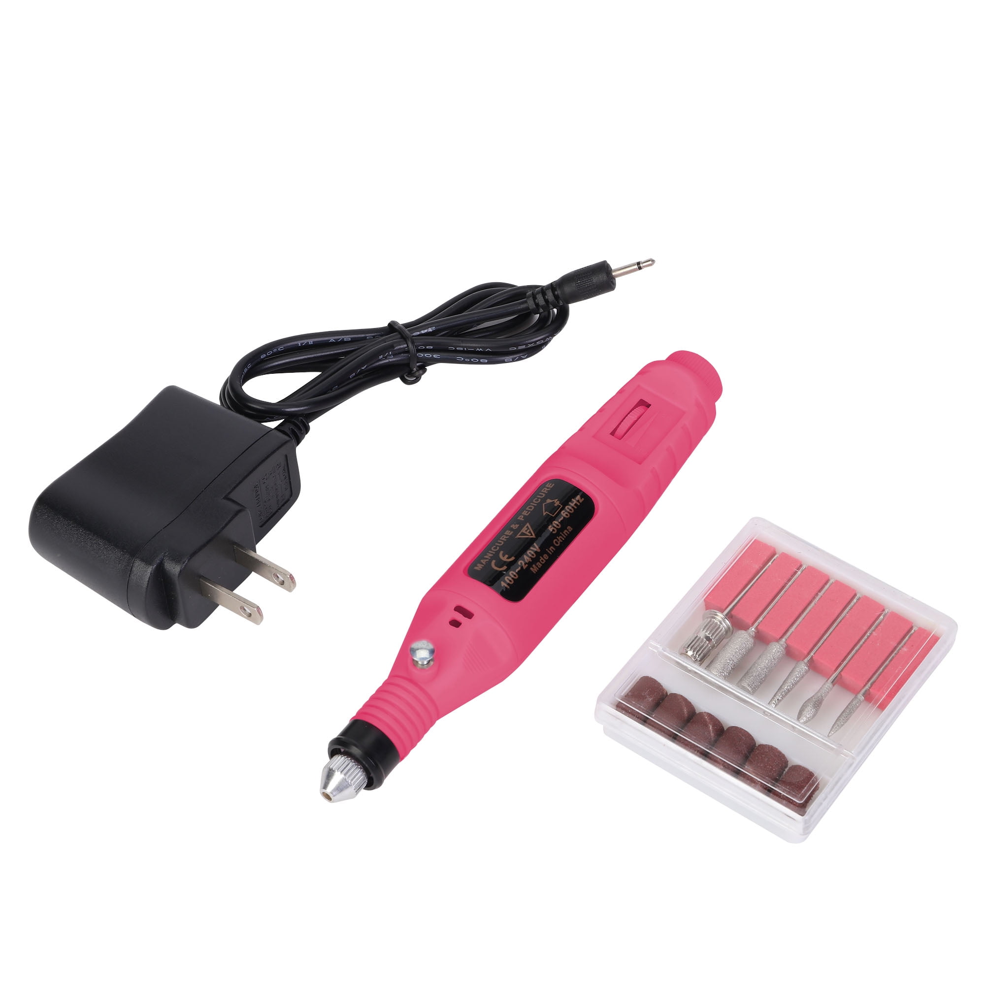 Electric Manicure Pedicure Kit, Electric Nail File, Rechargeable Nail ...