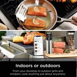 Ninja WP100 Wireless Meat Thermometer Bluetooth Waterproof Indoor ...