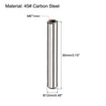 M6 Internal Thread Dowel Pin 2 Pack 12x80mm Chamfering Flat Carbon ...