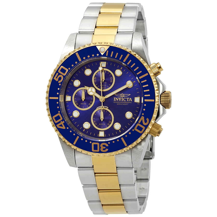 Invicta Men's 1773 Pro Diver 18k Gold Ion-Plating and Stainless Steel ...