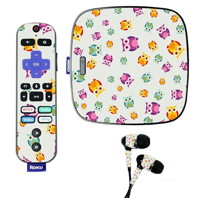 Skin Decal Wrap Compatible With Roku Ultra Sticker Design Owls ...