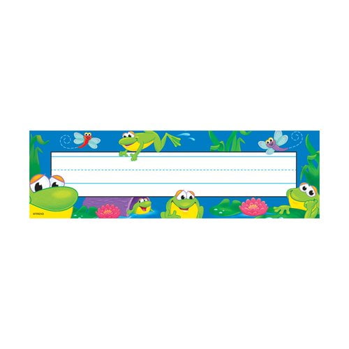 Trend Enterprises Desk Toppers Frog Pond Name Tag - Walmart.com