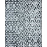 Contemporary 9x12 Area Rug (8'10'' x 12'2'') Geometric Blue, White ...